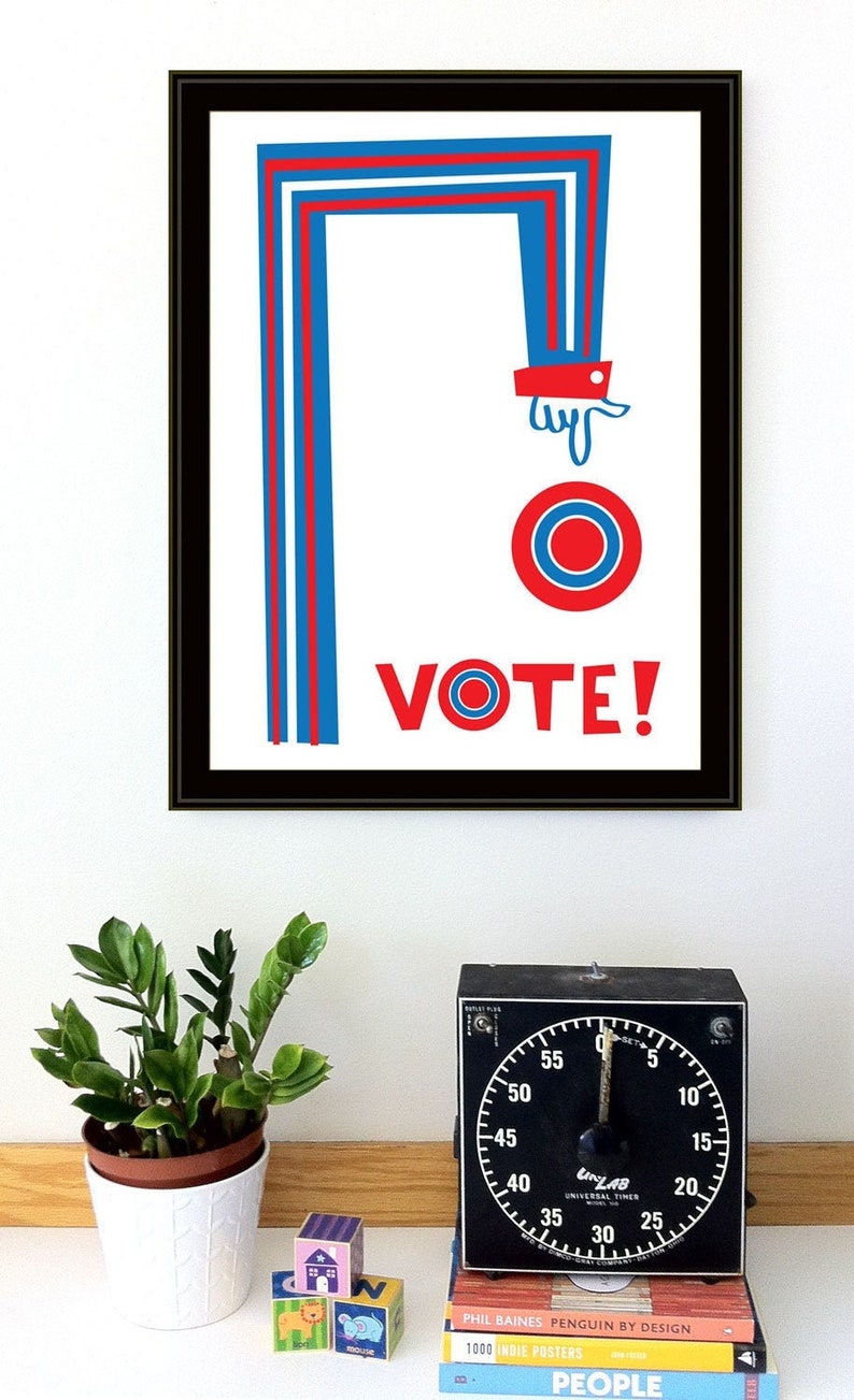 Vote Screenprint Art Print Hand Silkscreen Printed Poster - Etsy