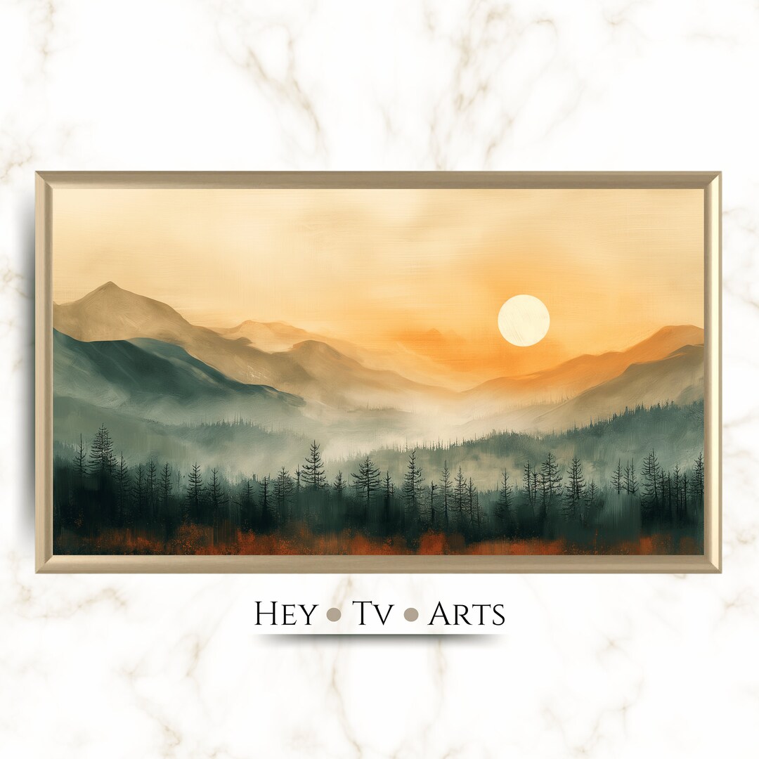 Sunrise Frame TV Art Instant Download Structural Image DIGITAL Download ...