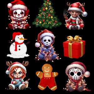 Scary Movie Christmas PNG - Etsy