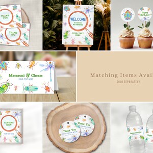 Editable Bug Birthday Cupcake Toppers, 5 Bug Cupcake Toppers, Printable ...