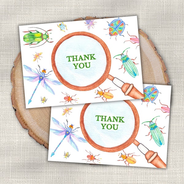Bug Thank You Card - Etsy