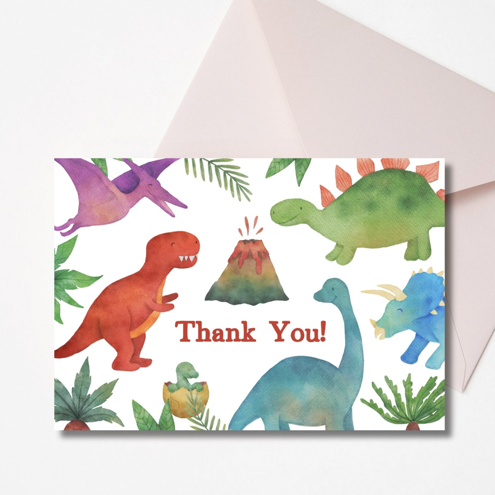 Editable Dinosaur Thank You Card, Dinosaur Thank You, Editable Thank ...