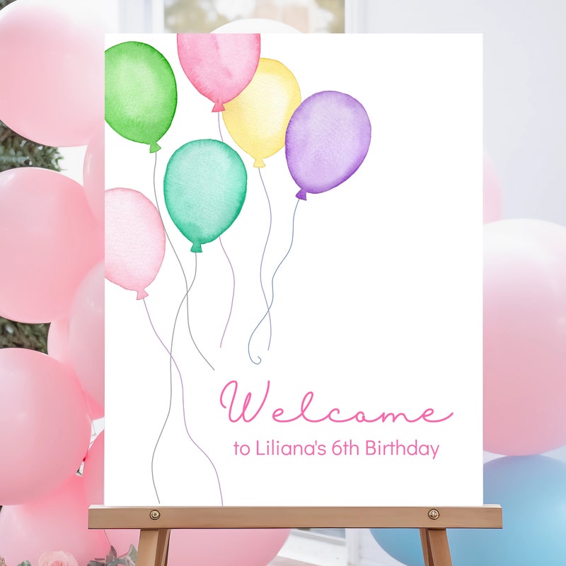 Birthday Party Sign - Etsy