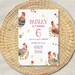 Editable Chicken Birthday Invitation, Farm Party Invite, Editable ...