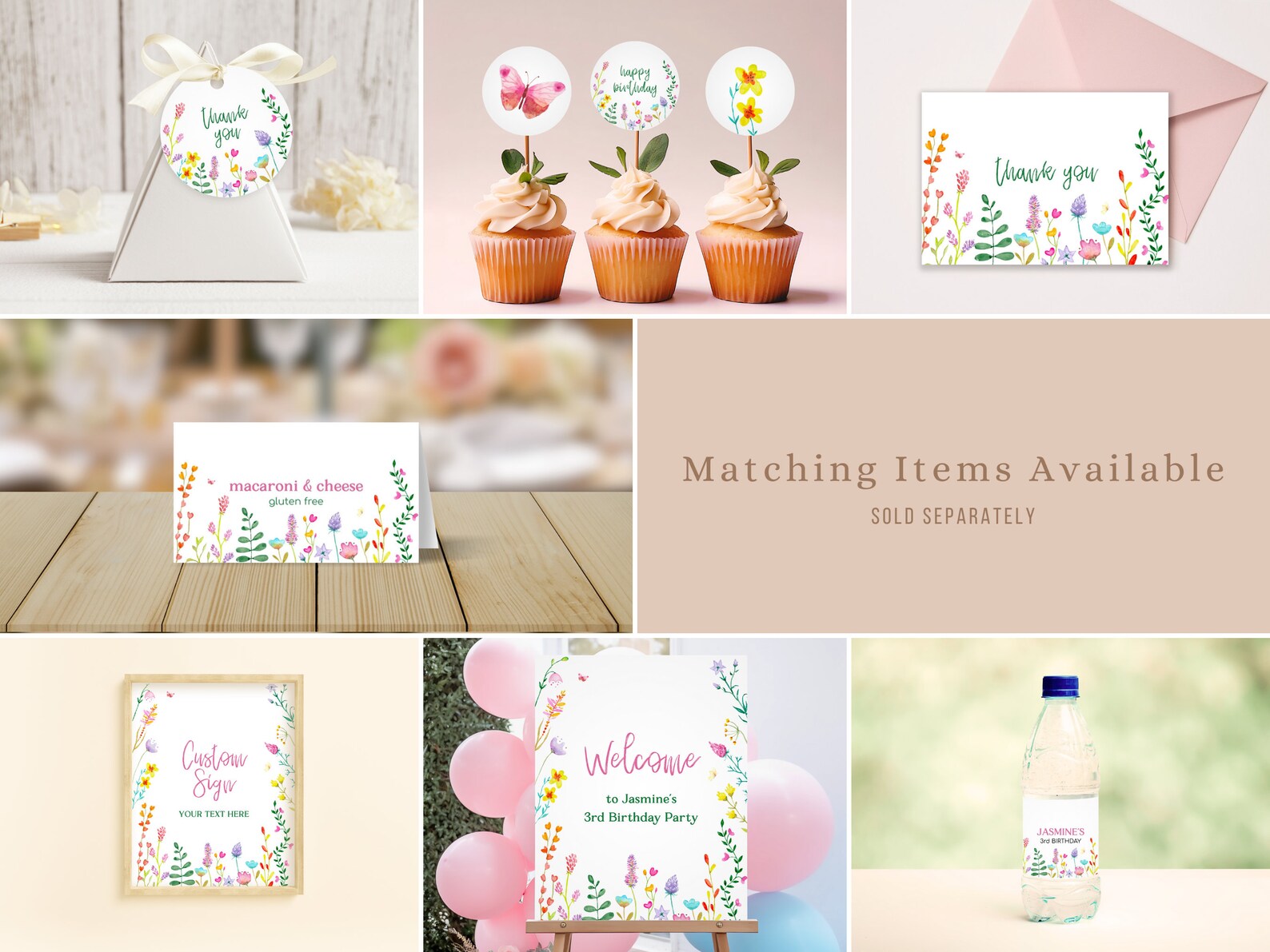 Editable Wildflower Birthday Invitation, Little Wildflower Party Invite ...