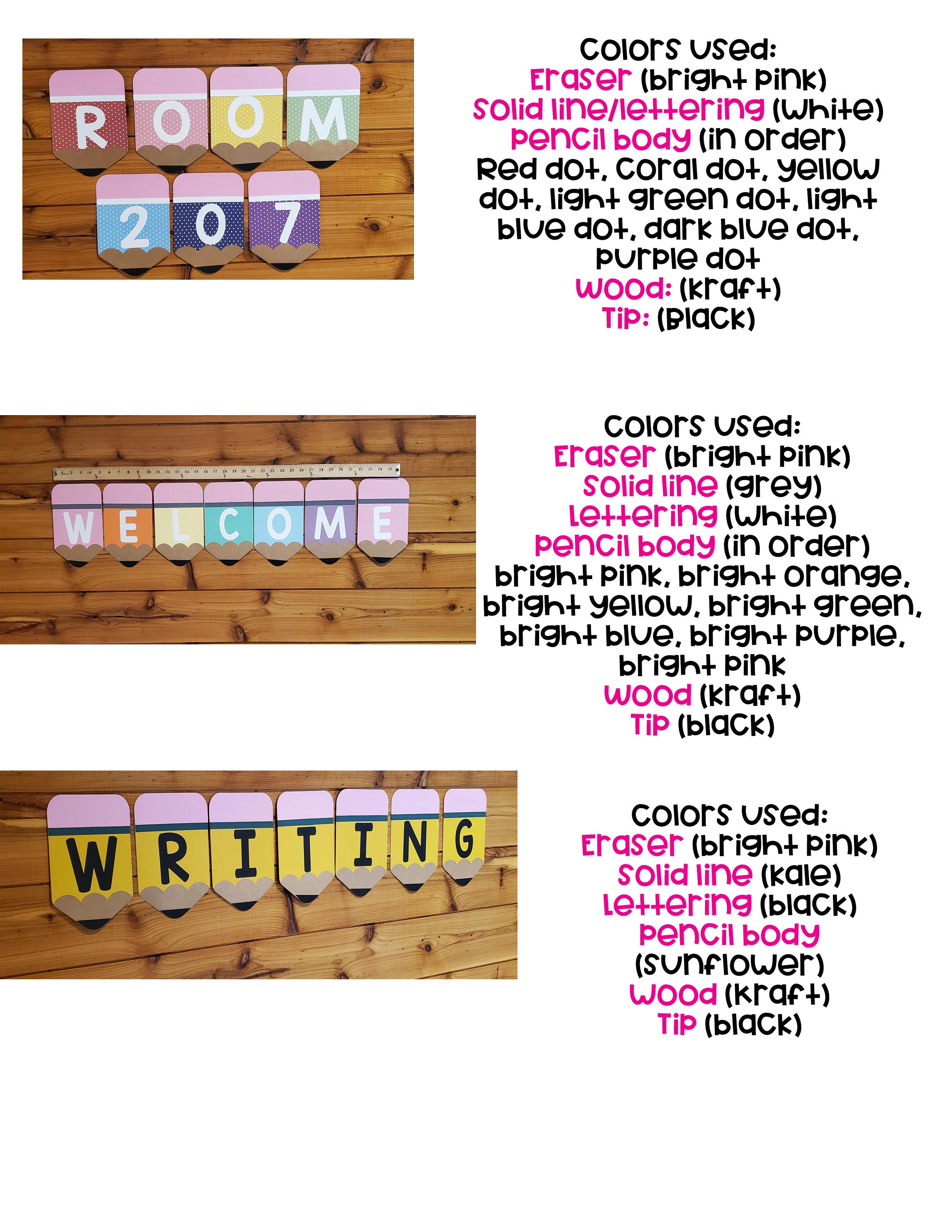 Custom Cardstock Bulletin Board Title for Classroom - Etsy