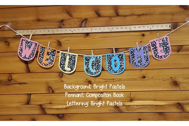Composition Book Bulletin Board Letters - Etsy