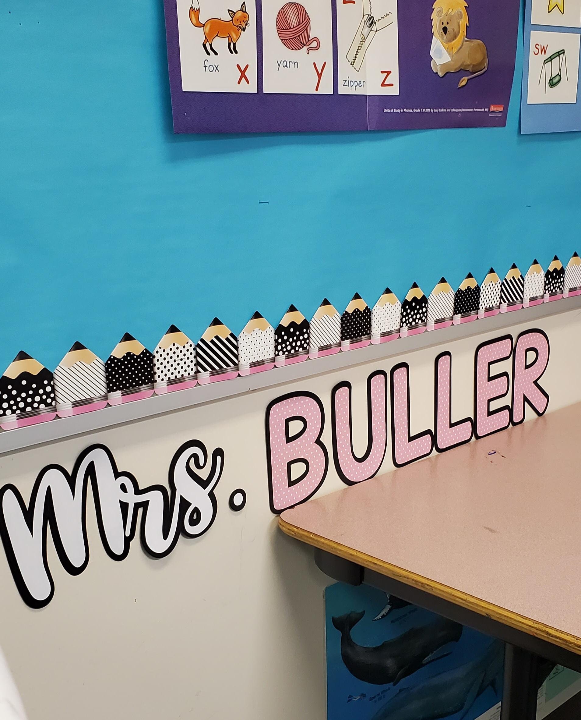 Custom Cardstock Teacher Name Decoration for Classroom - Etsy