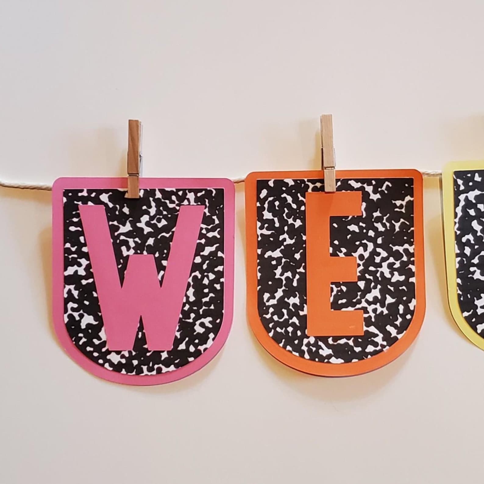 Composition Book Bulletin Board Letters - Etsy