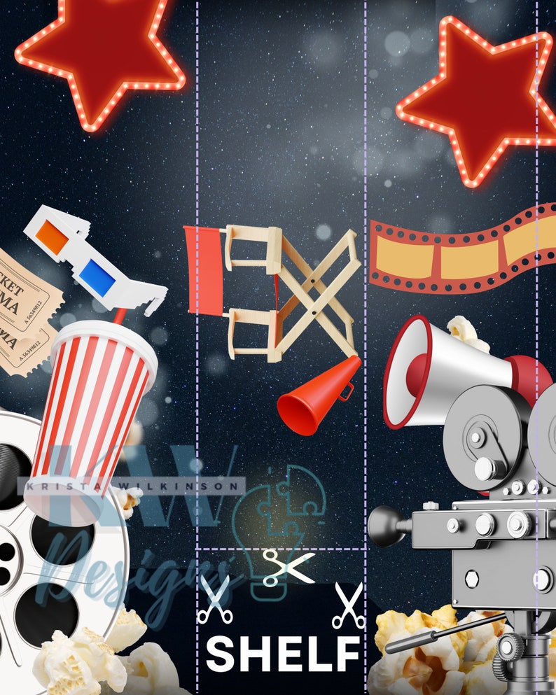 Movie Night Snack Vending Machine Box Template - Etsy