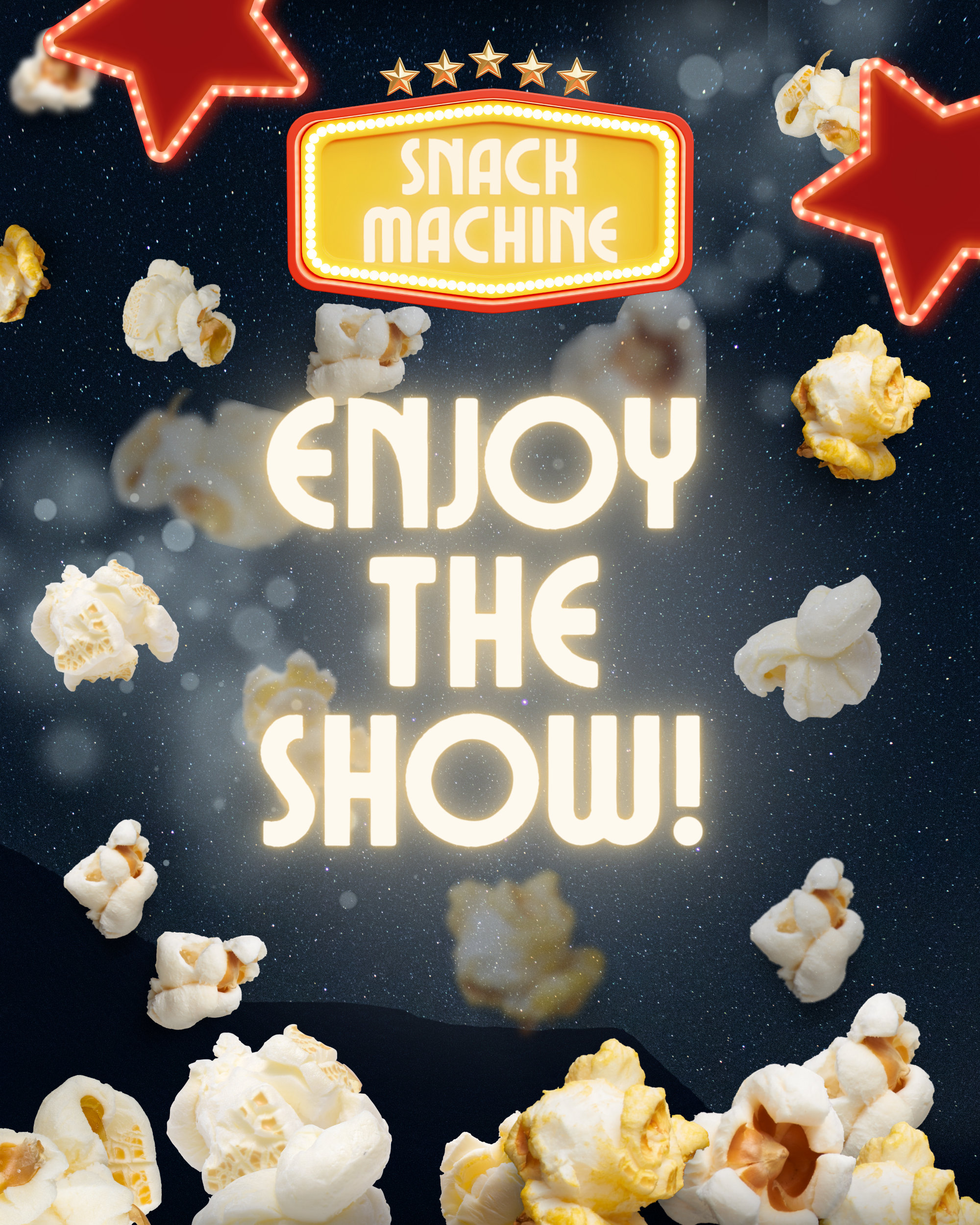 Movie Night Snack Vending Machine Box Template - Etsy