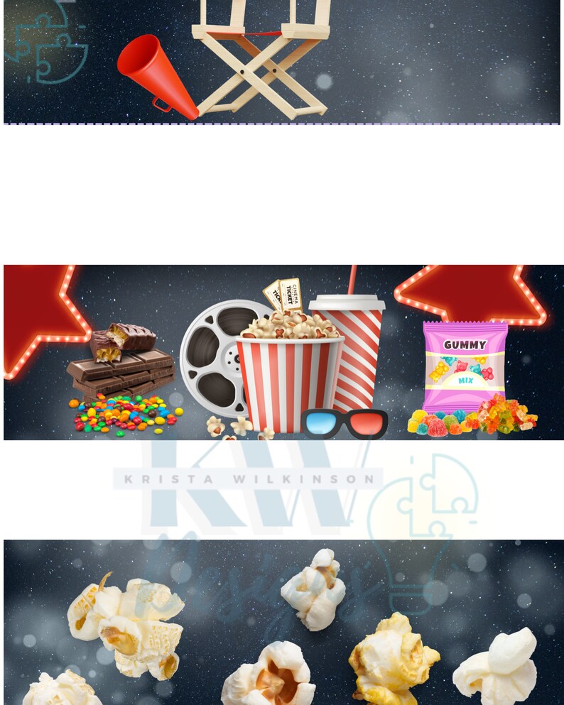 Movie Night Snack Vending Machine Box Template - Etsy