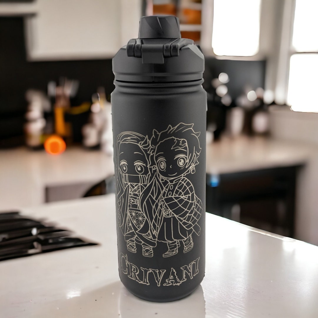 Demon Slayer Tanjiro Nezuko Diamond 16oz Kids Water Bottle - Etsy