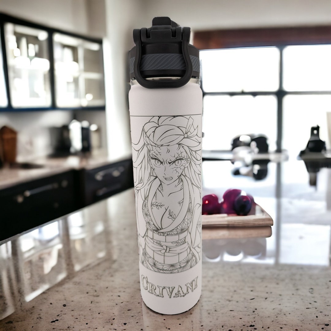 Demon Slayer Nezuko Angry Transformed Water Bottle - Etsy