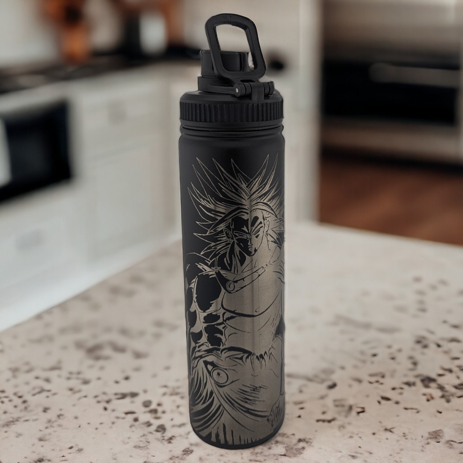 Dragon Ball Z DBZ Broly Water Bottle - Etsy