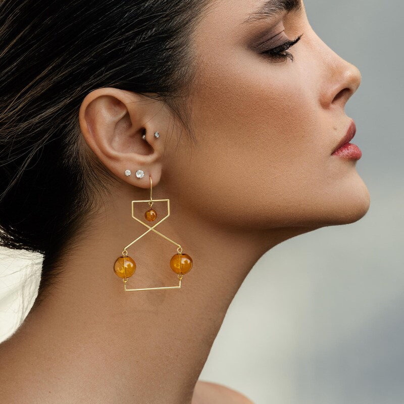 Asymmetrical Earrings Etsy