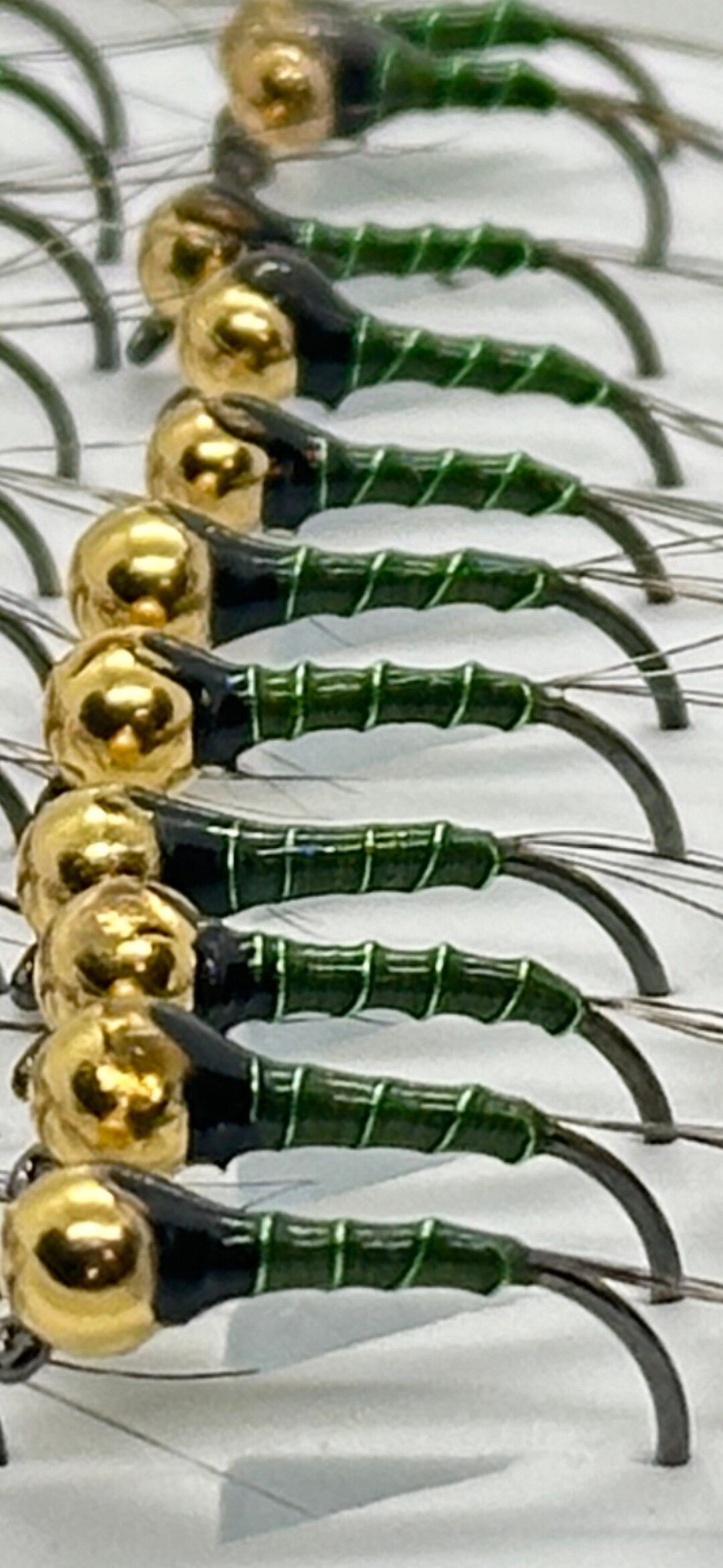 2 Hot Wired Olive Perdigon Euro Nymphs - Etsy