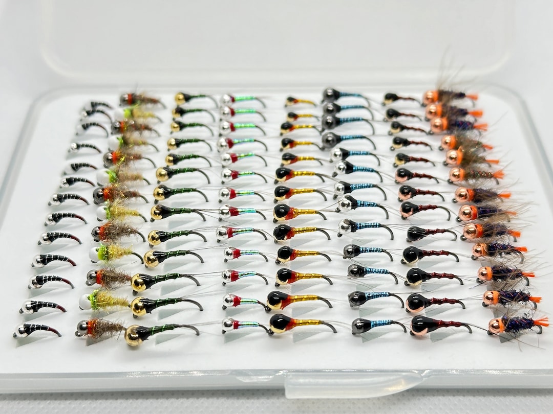 Custom Loaded Slim Fly Box (104 Flies) - Perdigons & Euro Nymphs - Etsy
