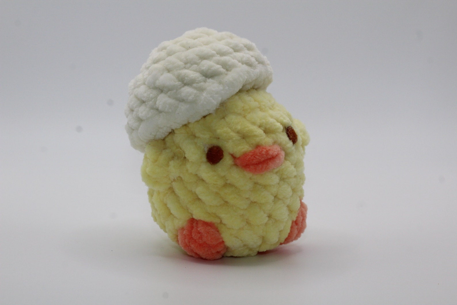 Baby Chick With Detached Eggshell Baby Chick Crochet Handmade Chick ...