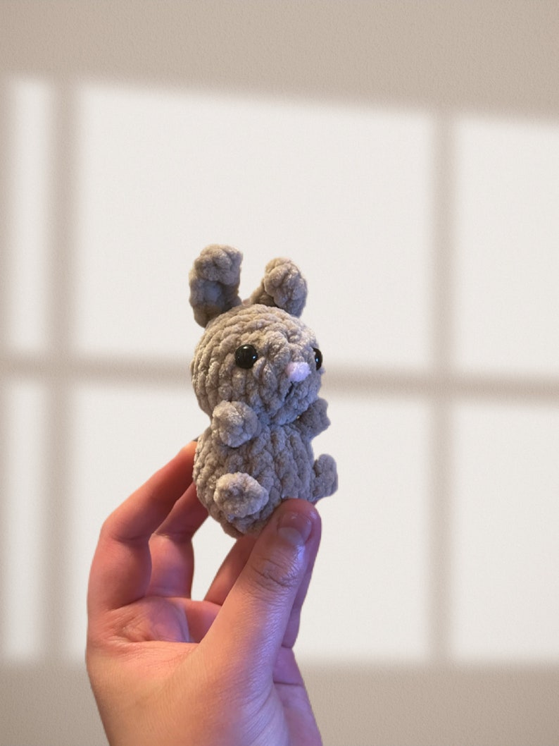 Cute Bunny Keychain Bunny Plushie Rabbit Keychain Handmade Amigurumi ...