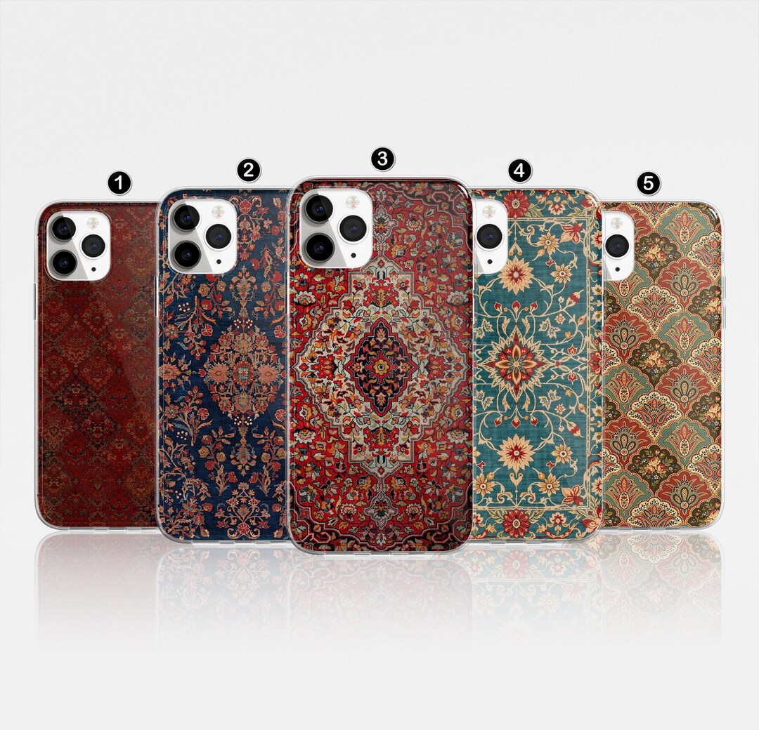 Persian Carpet Phone Case Rug Pattern Cover for iPhone 17 Pro Max, 16e ...