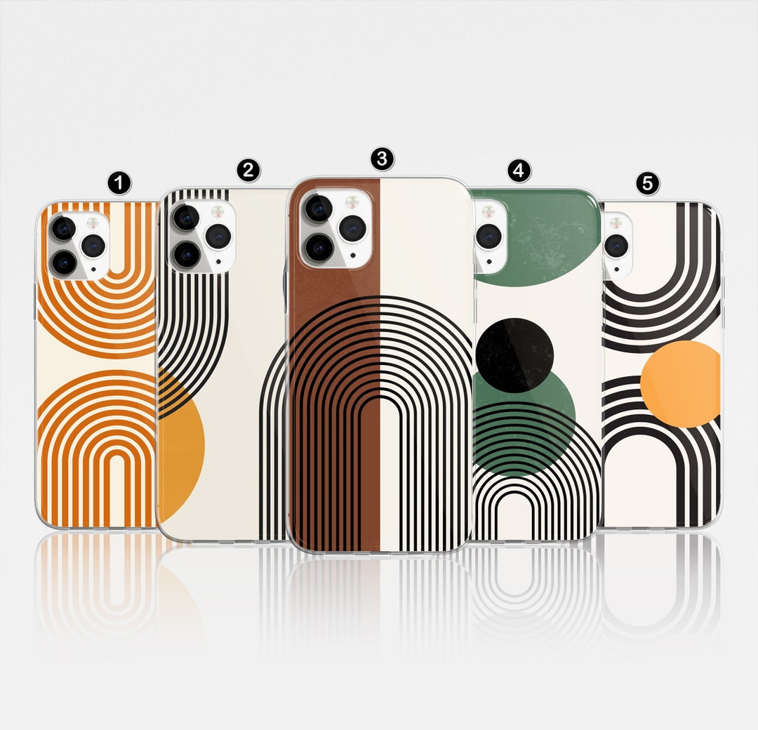 Minimalistic Line Phone Case Aesthetic Cover for iPhone 16 Pro Max, 15 ...