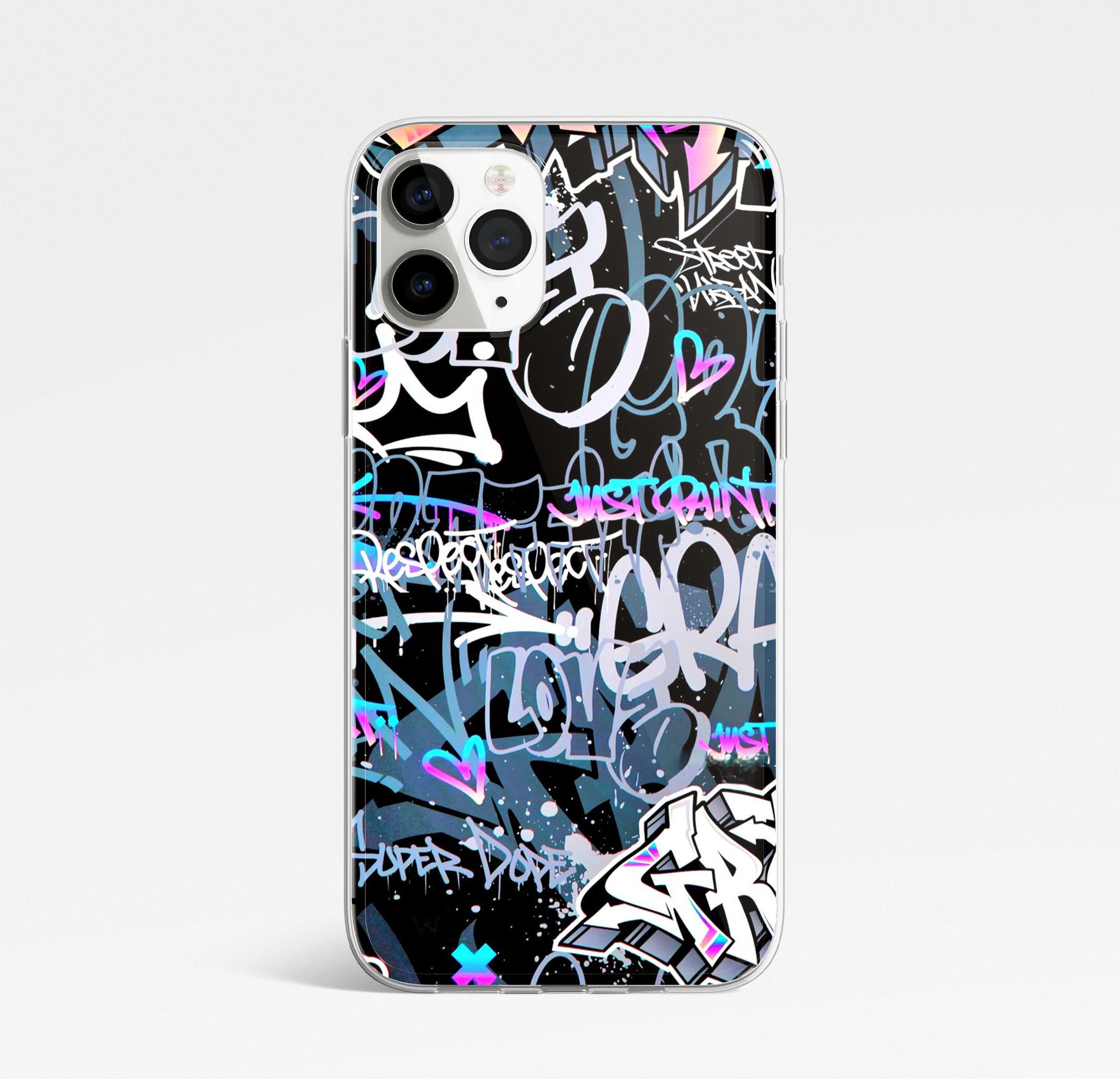 Graffiti Phone Case Street Art Cover Fit for iPhone 16 Pro Max, 15 Plus ...