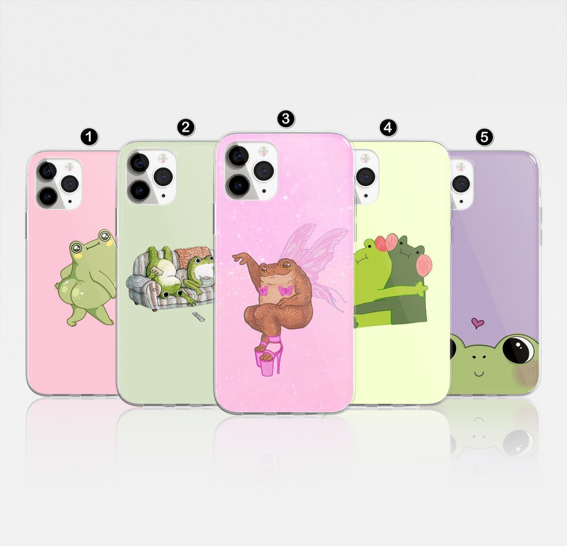 Cute Frog Phone Case Funny Toad Cover for iPhone 17 Pro Max, 16e, 15 ...