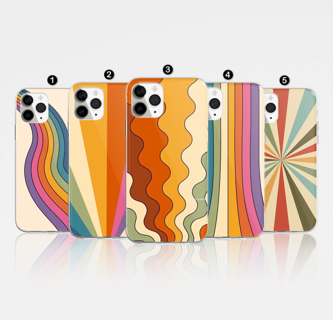 80s Retro Phone Case Groovy Vintage Cover for iPhone 17 Pro Max, 16e ...