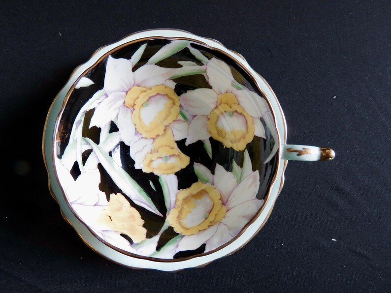 Vintage Paragon Bone China Teacup and Saucer, Daffodil Pattern, Made in ...
