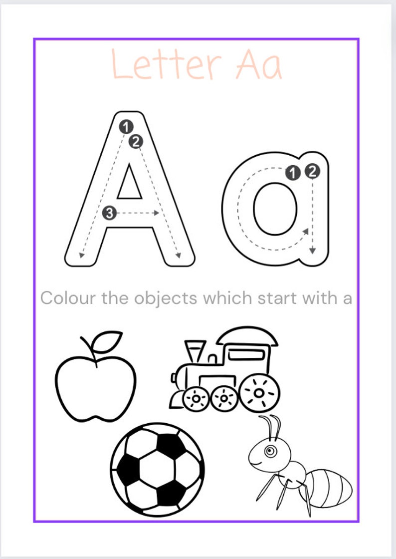 ABC Adventures: Interactive Alphabet Activity Book for Kids - Etsy