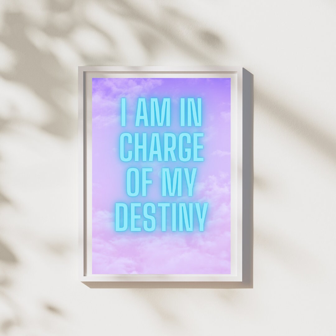 A4 Printable Positive Affirmations Set of 5 - Purple and Blue - Etsy