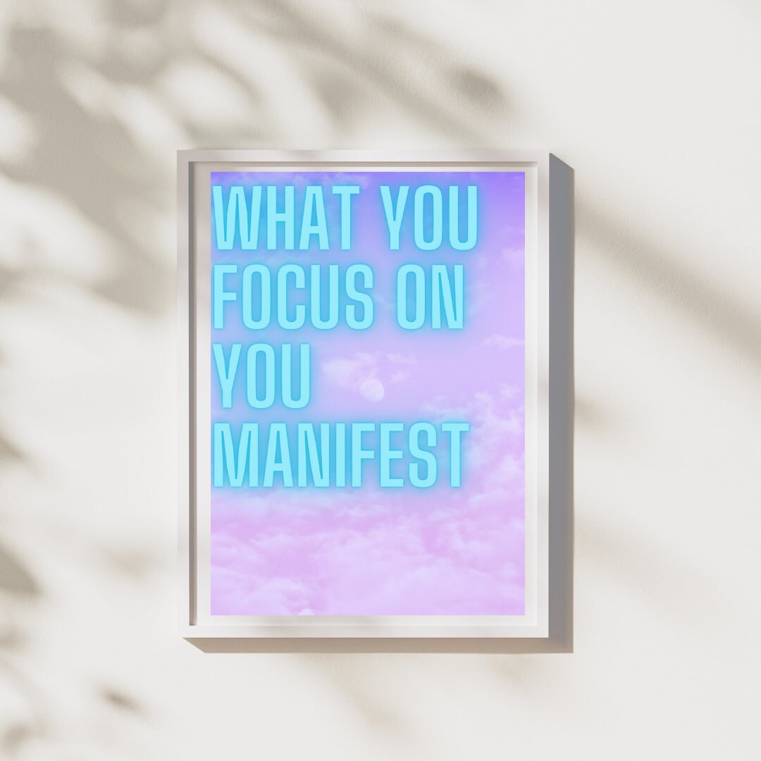 A4 Printable Positive Affirmations Set of 5 - Purple and Blue - Etsy