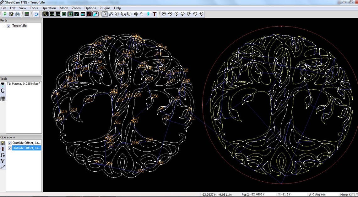Tree of Life Dxf Svg Files Plasma Cutting CNC Laser Metal Art | Etsy