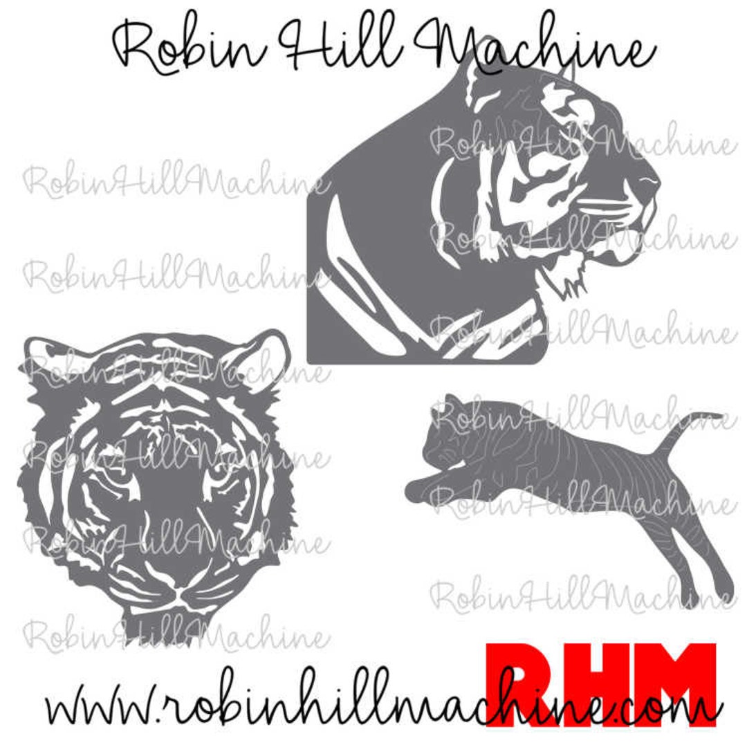 Tiger Collection Dxf File Svg Files Plasma Cutting CNC Laser Metal Art ...