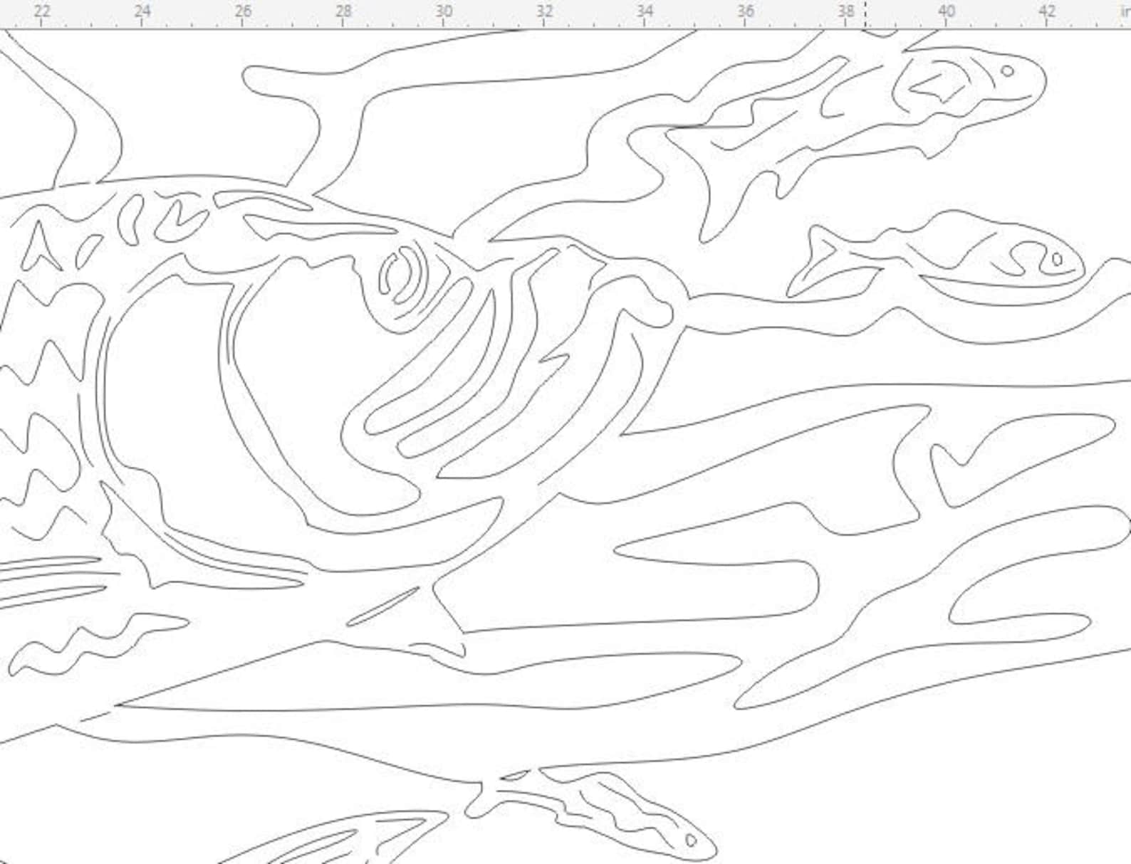 Tarpon Fish Dxf Svg Files Plasma Cutting CNC Laser Metal Art Water Jet ...