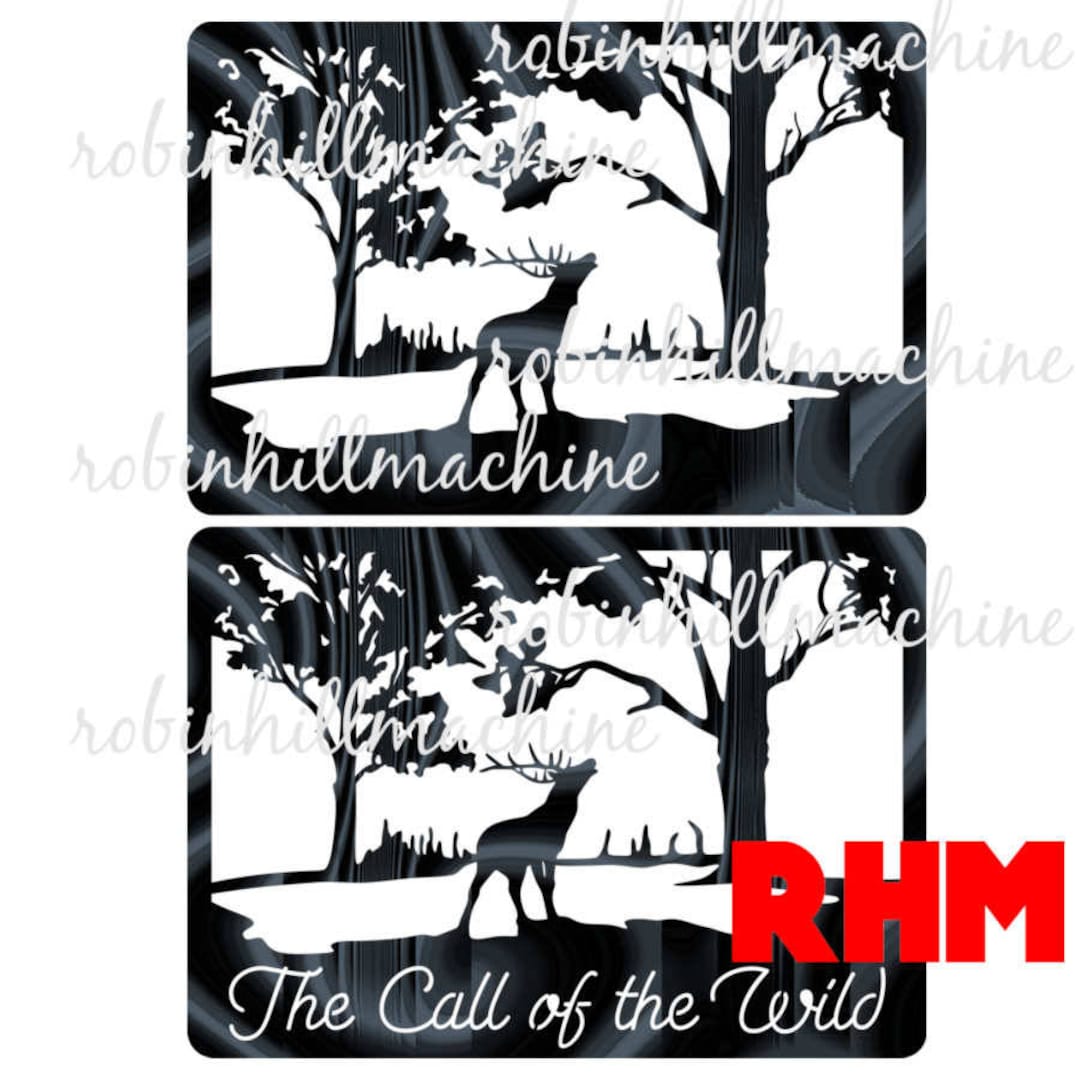 Elk Panel SVG DXF Plt Dwg Files Plasma Cutting CNC Laser Metal Art ...