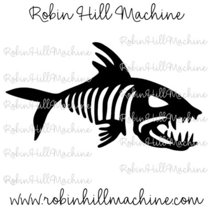 Fish Skeleton DXF and SVG Files ~ Plasma Cutting Water Jet Laser ...
