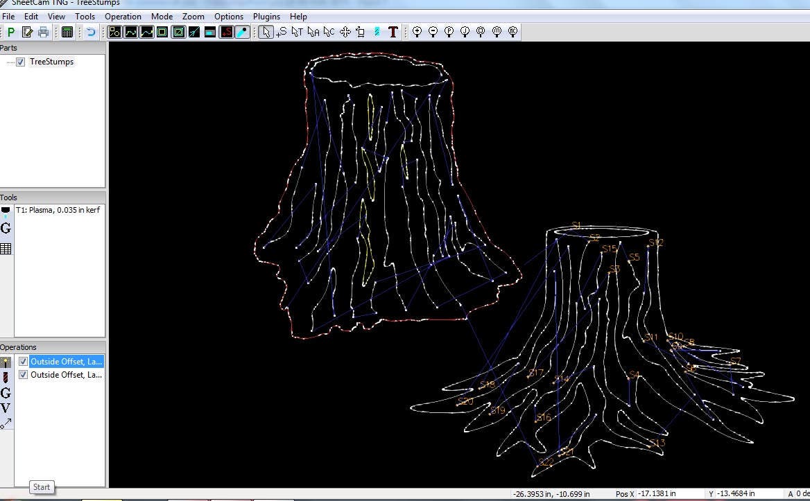 Tree Stumps Dxf Svg Files Plasma Cutting CNC Laser Metal Art - Etsy UK