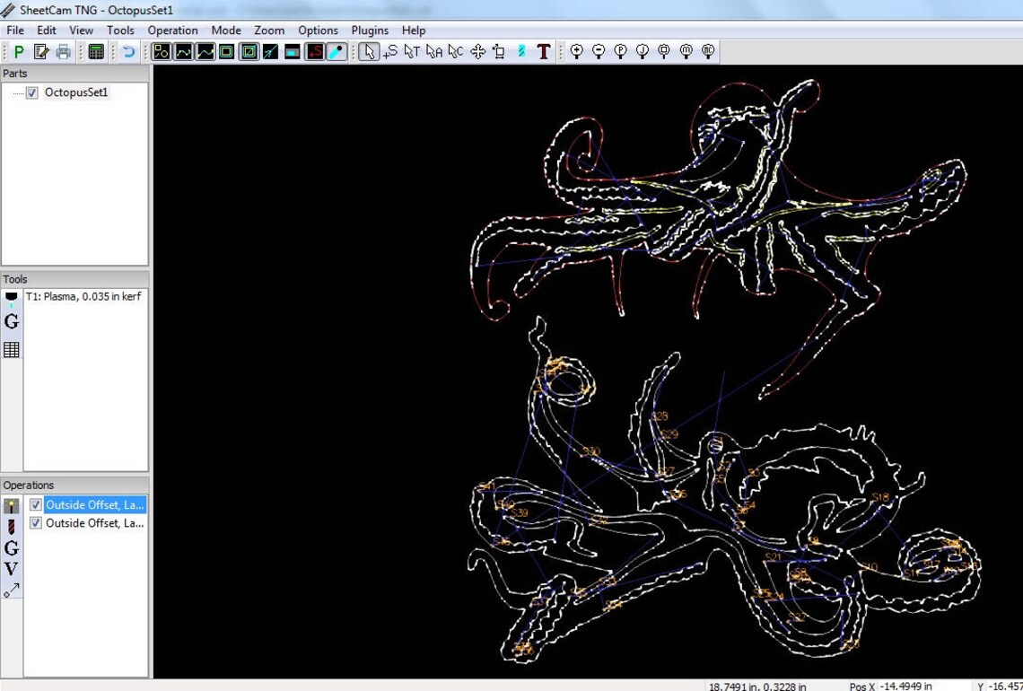 Octopus Dxf Svg Files Plasma Cutting CNC Laser Metal Art Water - Etsy UK