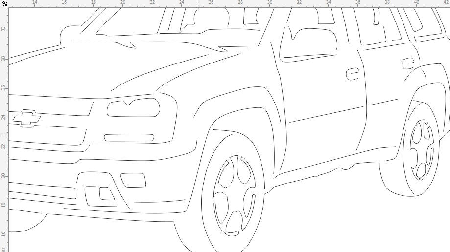 Chevy Trailblazer Blazer SUV truck dxf svg files plasma | Etsy