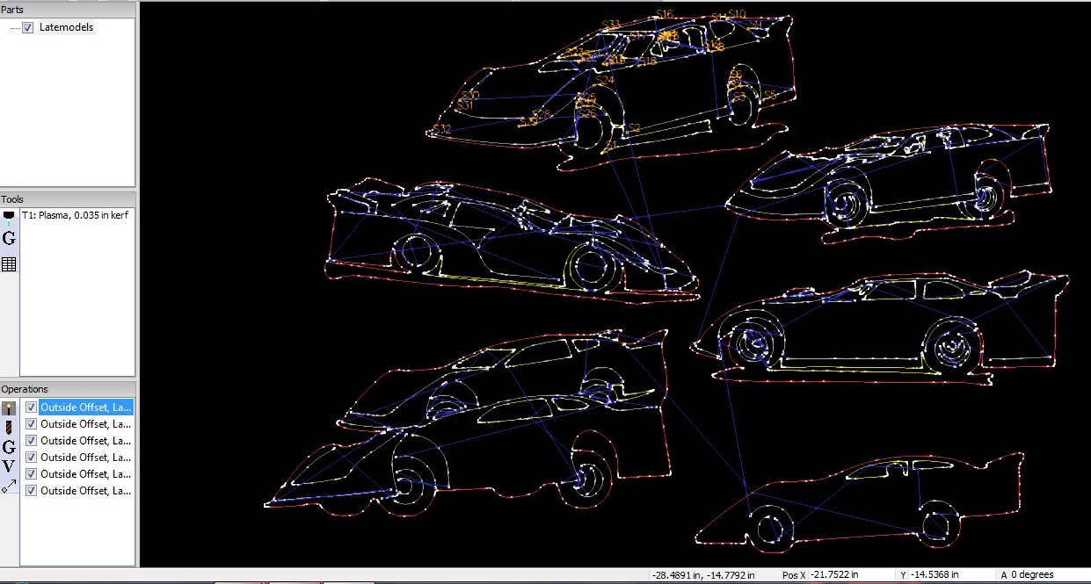 Dirt Track Late Model Race Cars DXF SVG Files for Plasma Cutting Water ...