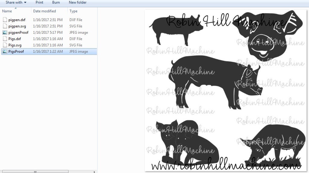 Pig Collection DXF SVG Files Plasma Cutting CNC Laser Metal - Etsy ...