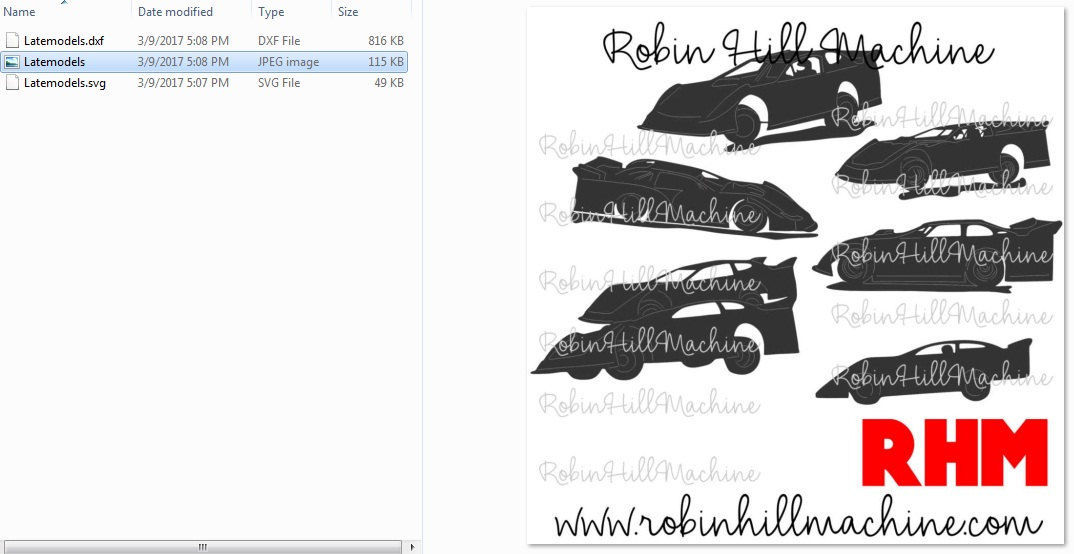 Dirt Track Late Model Race Cars DXF SVG Files for Plasma | Etsy Canada