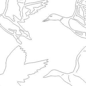 Mallard Ducks Dxf Svg Files ~ CNC Plasma Cutting, Laser Metal Art Water ...