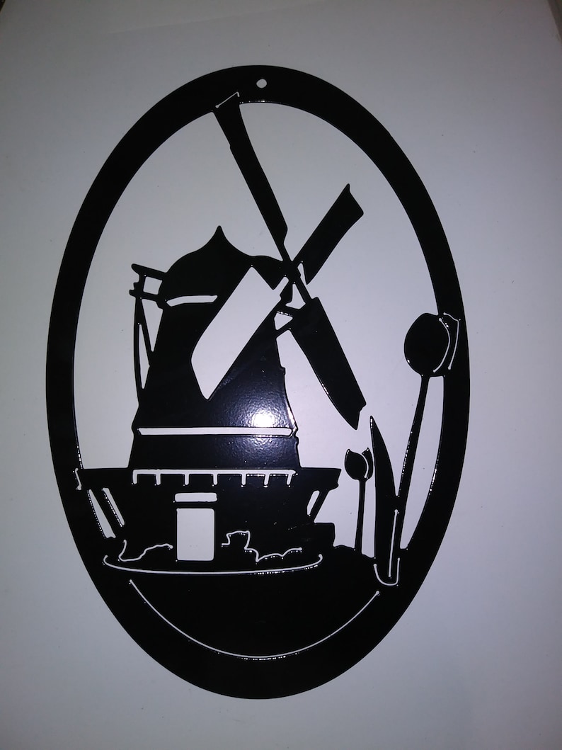 Dutch Windmill Tulips Dxf Svg Files Plasma Cutting Plt Dwg CNC - Etsy