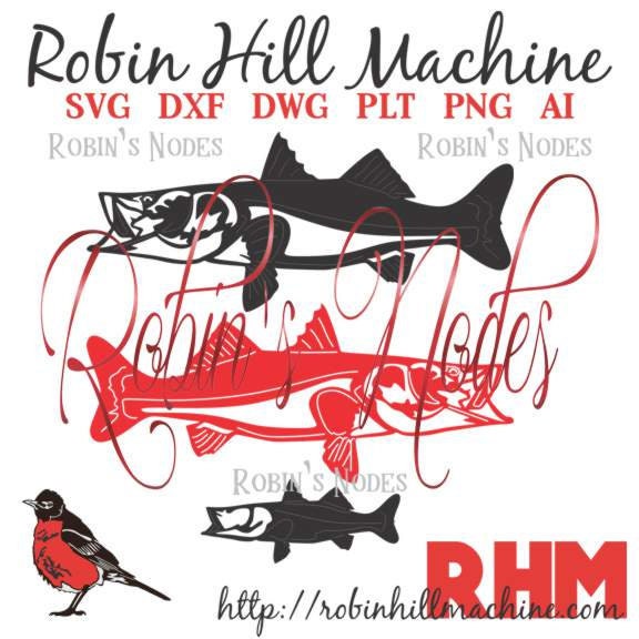 Fish Common Snook SVG DXF ~ Plt Dwg Files Plasma Cutting CNC Laser ...
