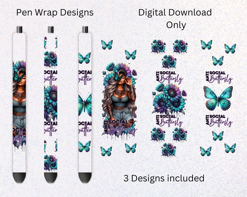 Pen Wrap Bundle, Pen Wrap Sublimation Designs, Epoxy Pen Wraps, Pen ...