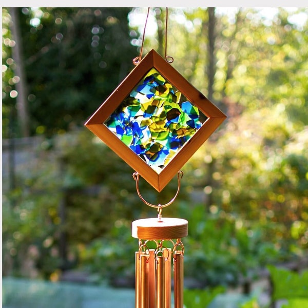 Glass Wind Chime - Etsy