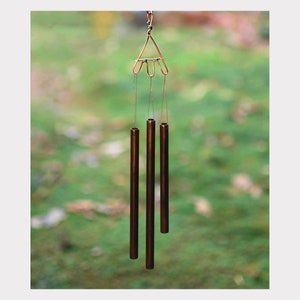 Wind Chime - Sea Glass and Oyster Shell - Brass Chimes - Gentle ...
